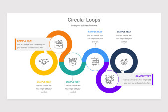 Circular Loops Keynote Presentation Template | Nulivo Market