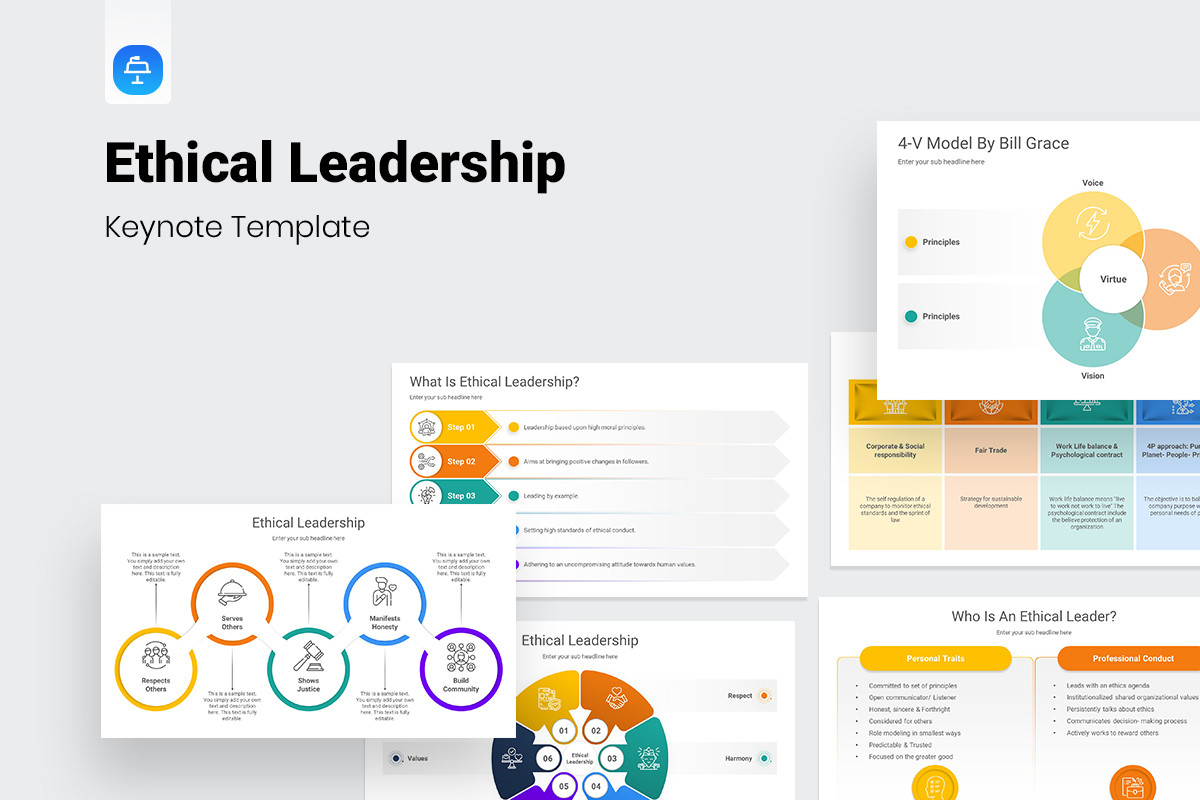 Ethical Leadership Keynote Presentation Template | Nulivo Market