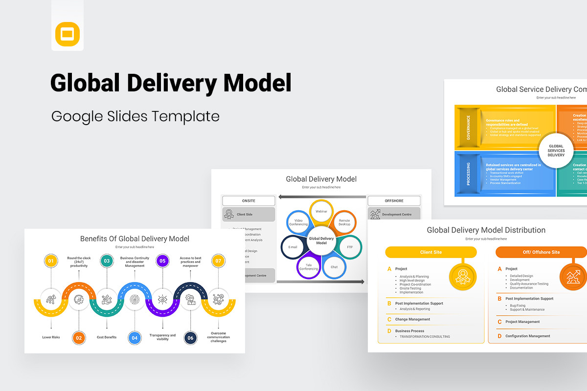 Global Delivery Model Google Slides Presentation Template | Nulivo Market