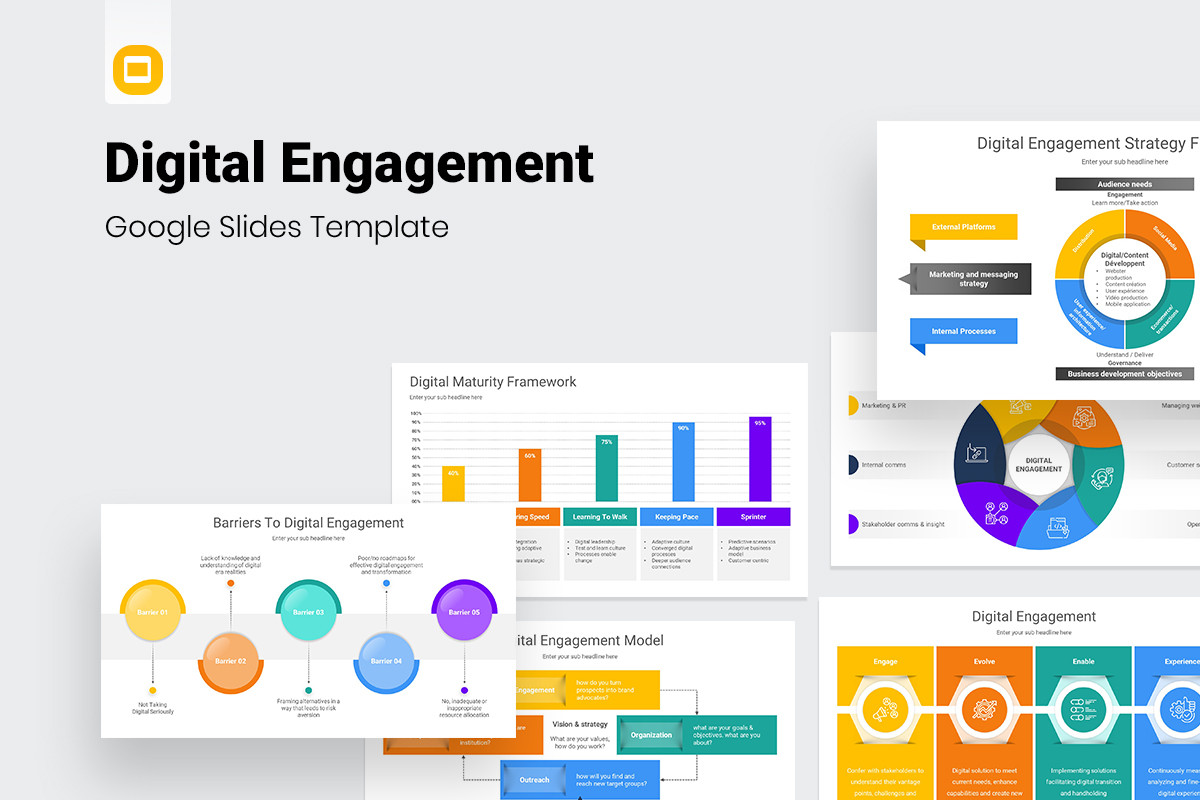 Digital Engagement Google Slides Presentation Template | Nulivo Market