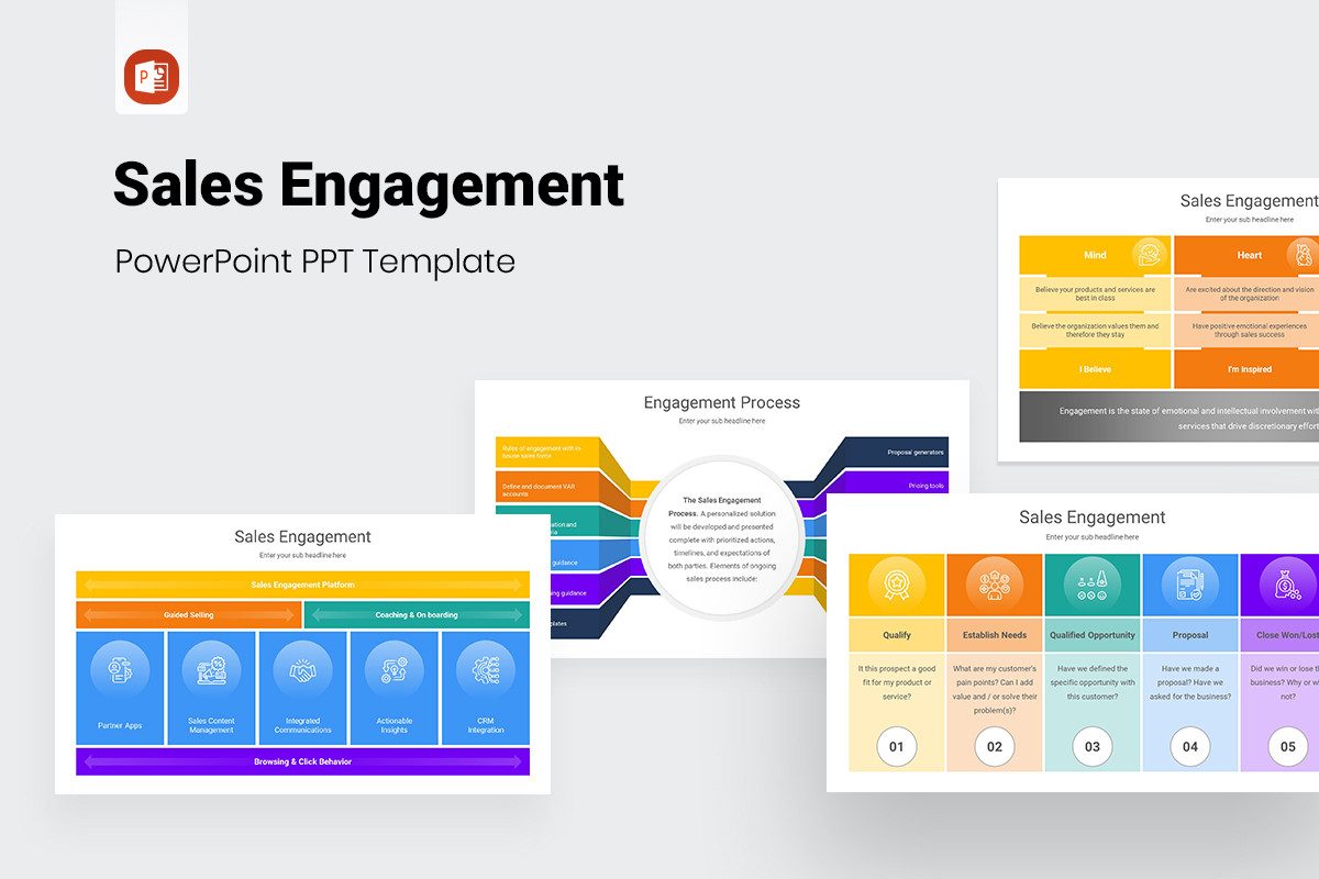 Sales Engagement PowerPoint Presentation Template | Nulivo Market