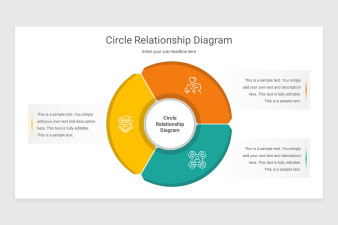 Circle Relationship Diagram Keynote Presentation Template | Nulivo Market