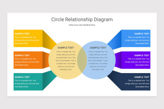 Circle Relationship Diagram Keynote Presentation Template | Nulivo Market