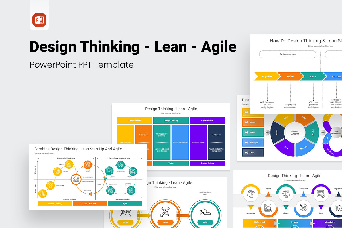 Design Thinking - Lean - Agile PowerPoint Presentation Template ... Design Thinking - Lean - Agile PowerPoint Presentation Template ...