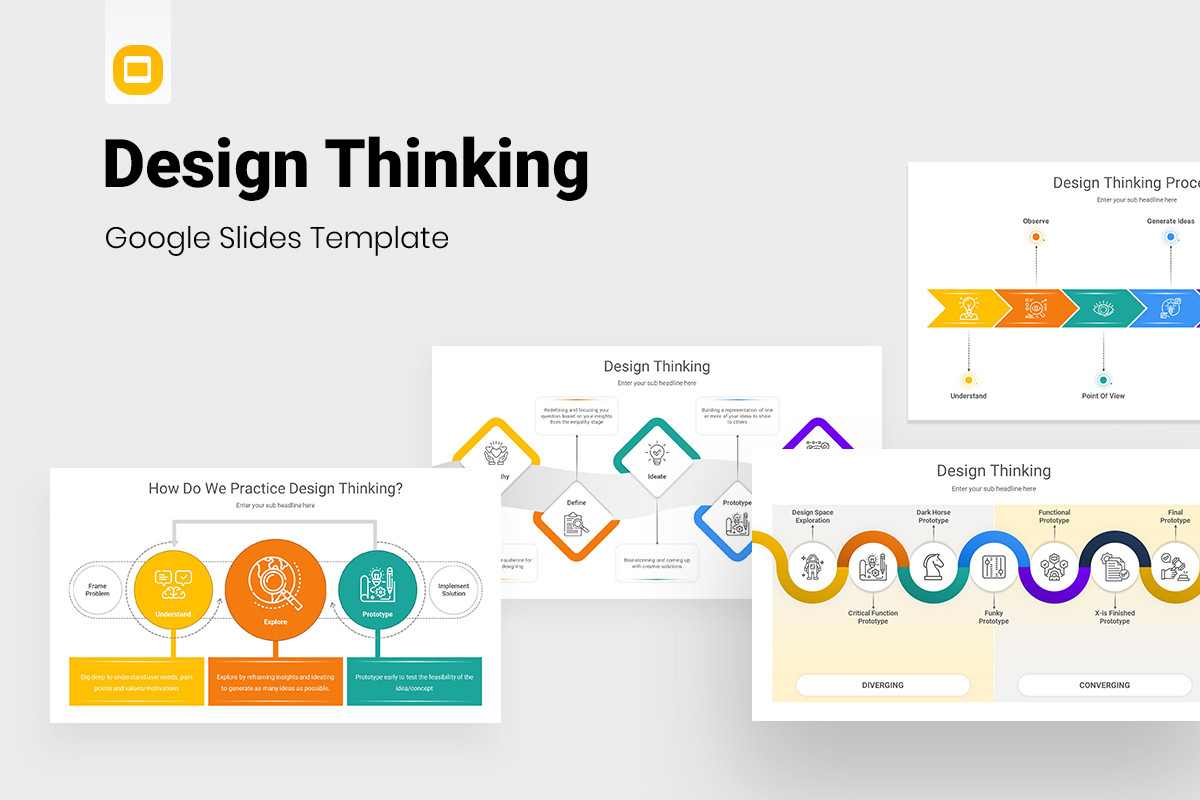 Design Thinking Google Slides Presentation Template | Nulivo Market