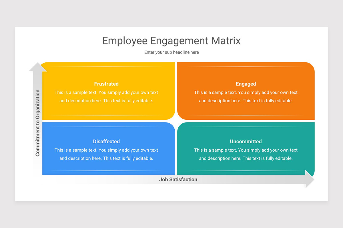 Engagement Matrix PowerPoint Presentation Template | Nulivo Market