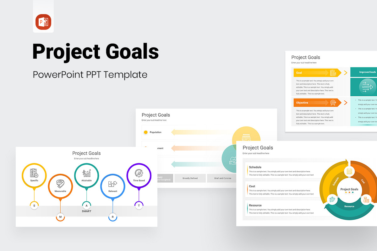 Project Goals PowerPoint Presentation Template | Nulivo Market