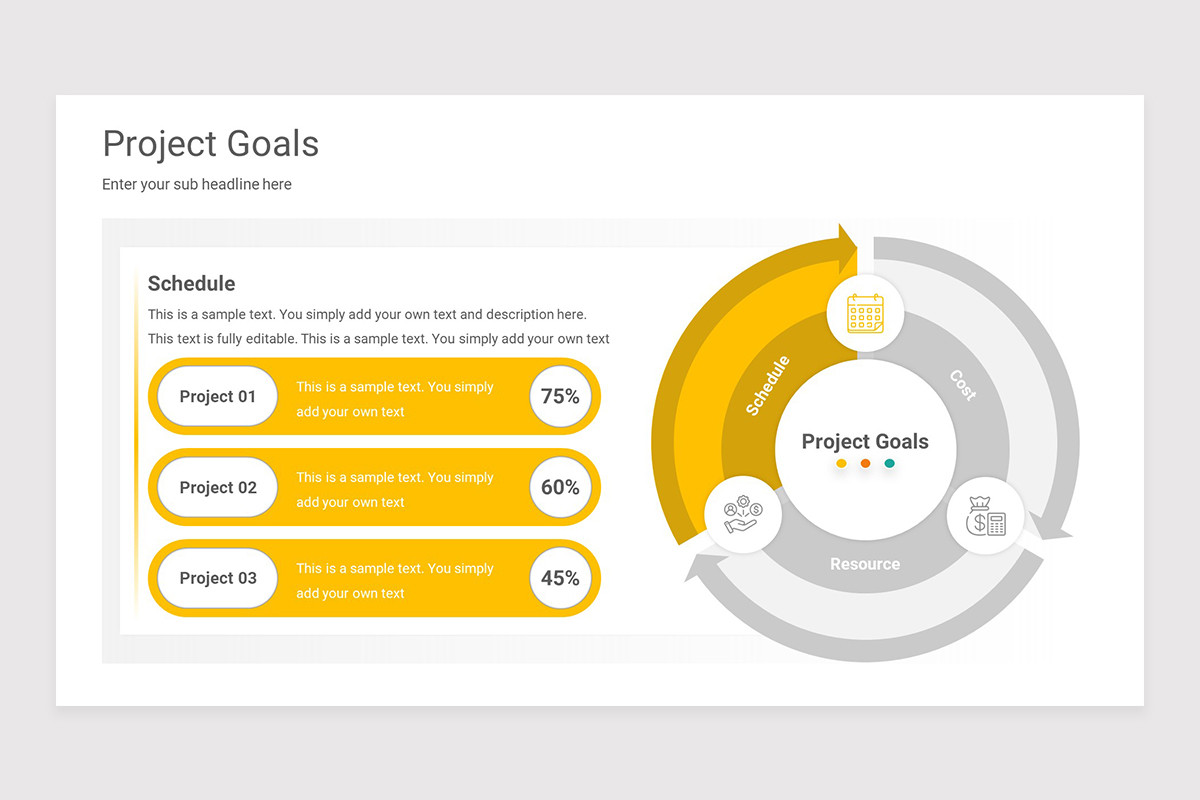 Project Goals PowerPoint Presentation Template | Nulivo Market