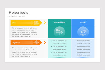 Project Goals PowerPoint Presentation Template | Nulivo Market