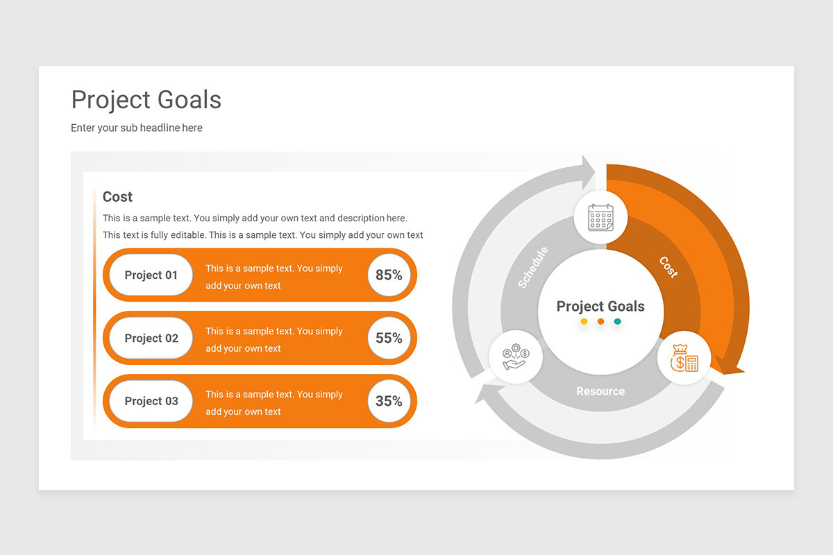 Project Goals Google Slides Presentation Template | Nulivo Market