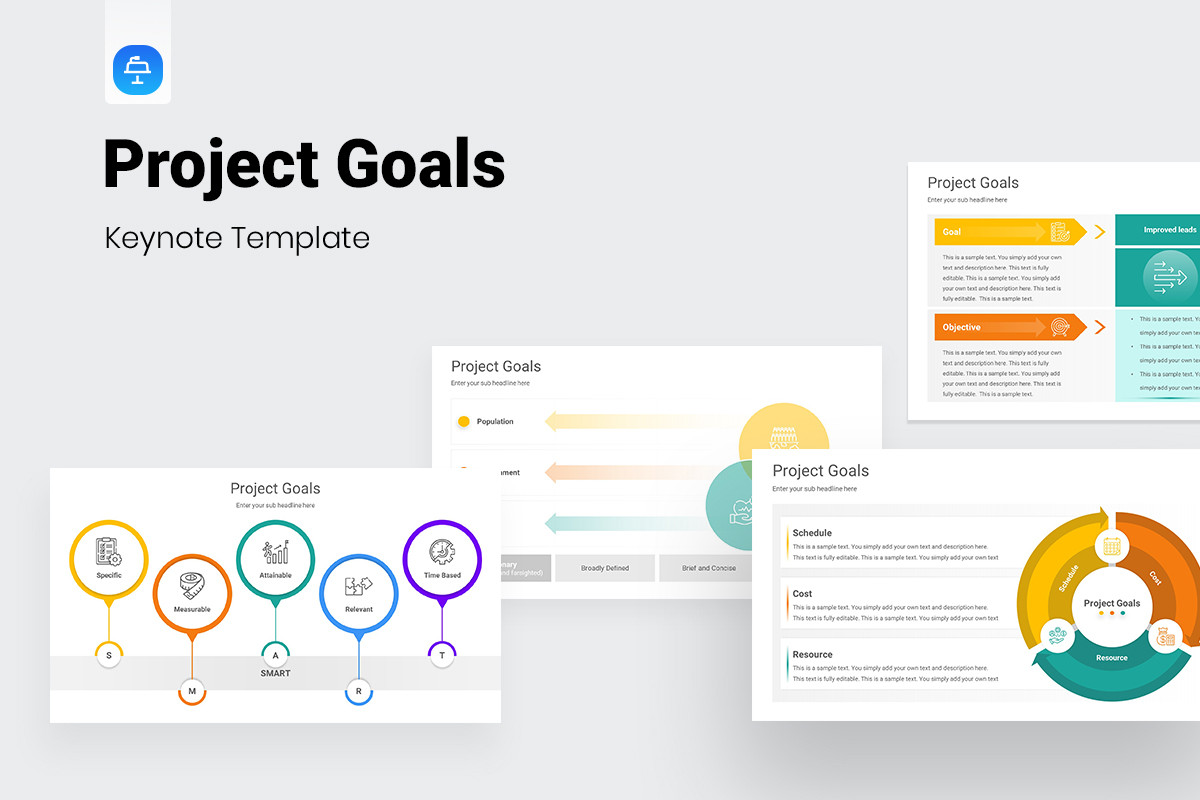 Project Goals Keynote Presentation Template | Nulivo Market