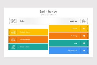 Sprint Review PowerPoint Presentation Template | Nulivo Market