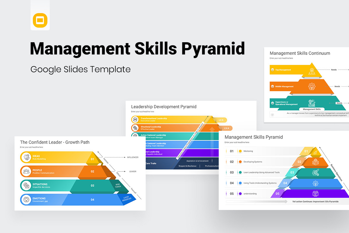 Management Skills Pyramid Google Slides Presentation Template | Nulivo ...