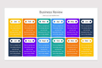 Business Review PowerPoint Presentation Template | Nulivo Market