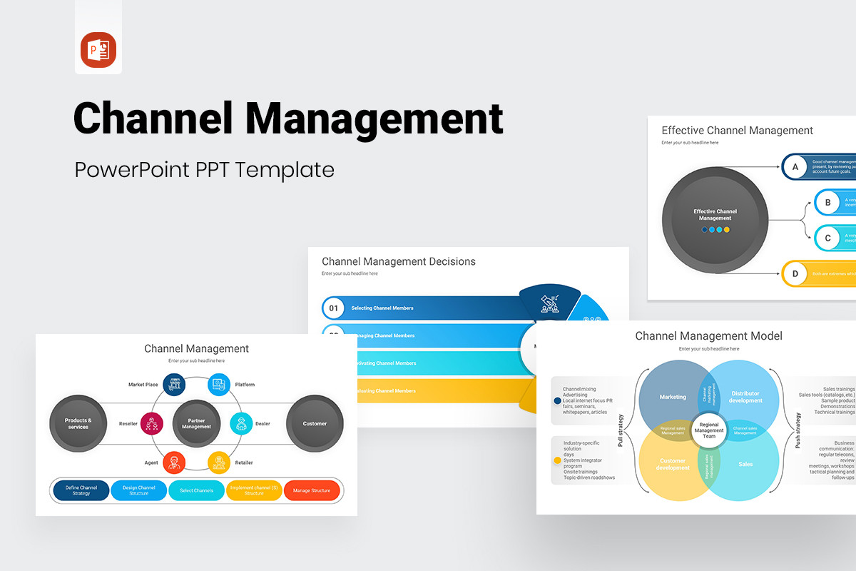 Channel Management PowerPoint Presentation Template | Nulivo Market