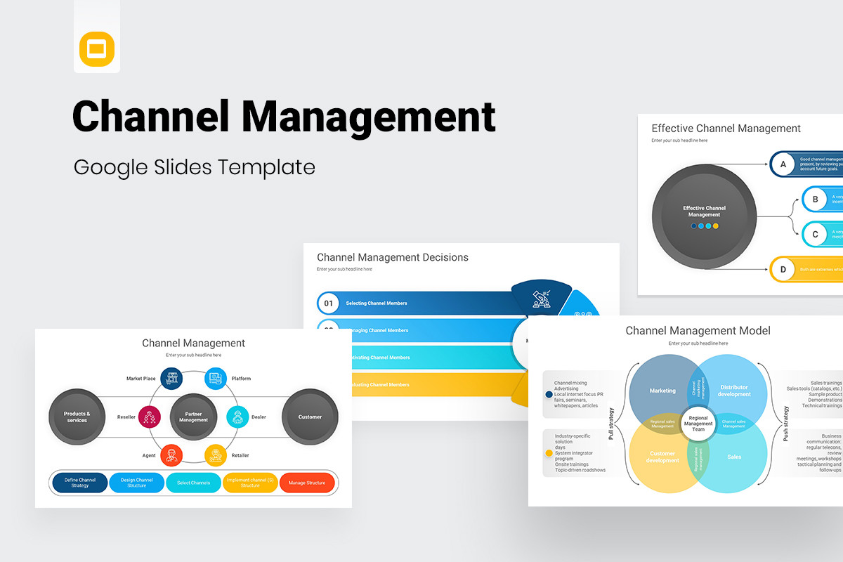 Channel Management Google Slides Presentation Template | Nulivo Market