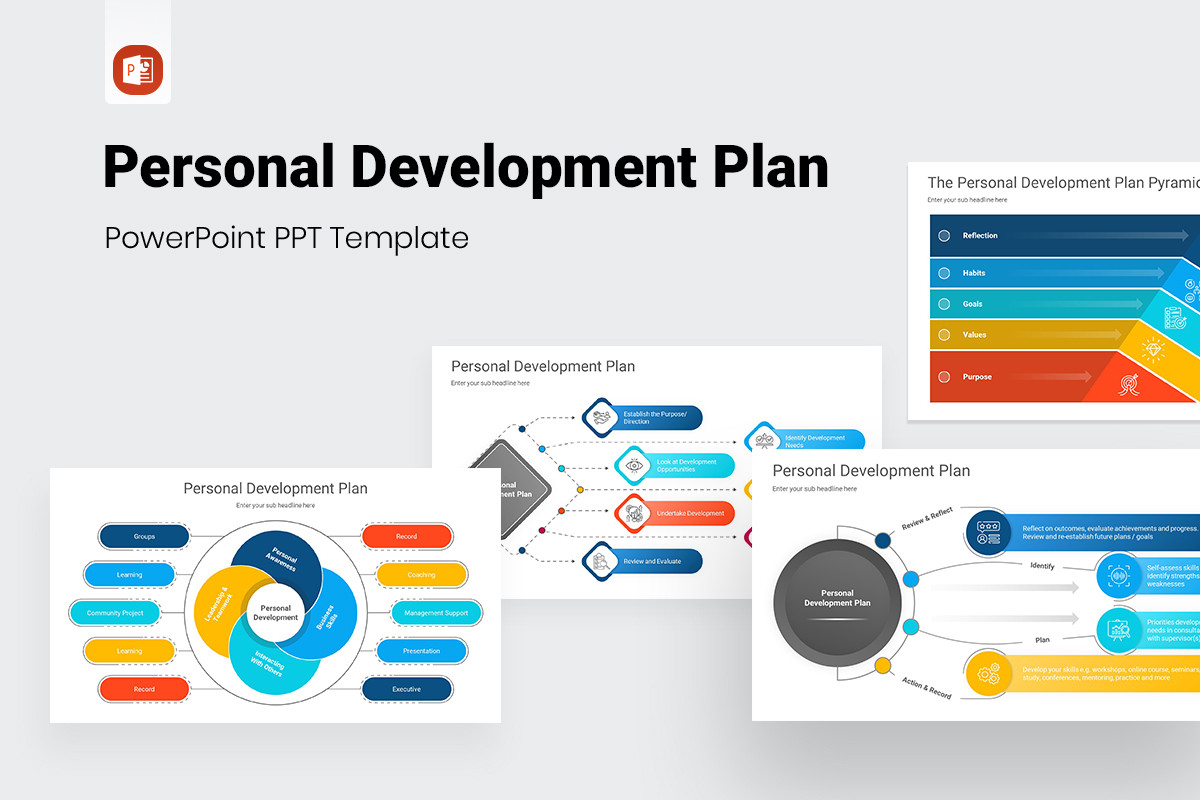 Personal Development Plan PowerPoint Presentation Template | Nulivo Market