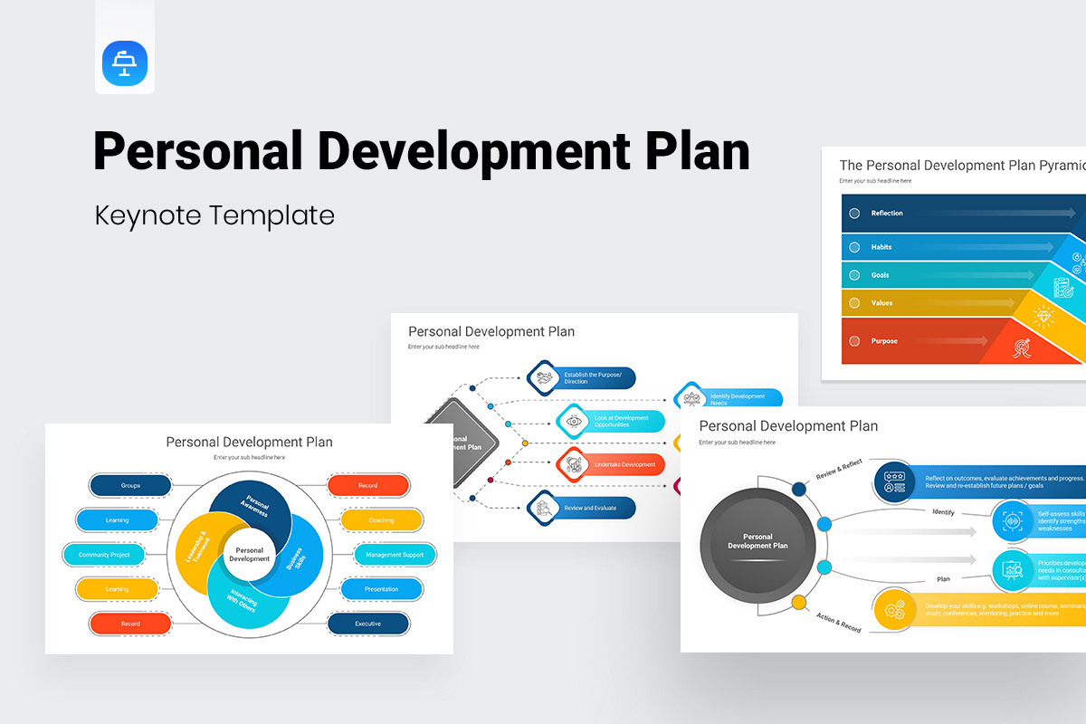 Personal Development Plan Keynote Presentation Template | Nulivo Market