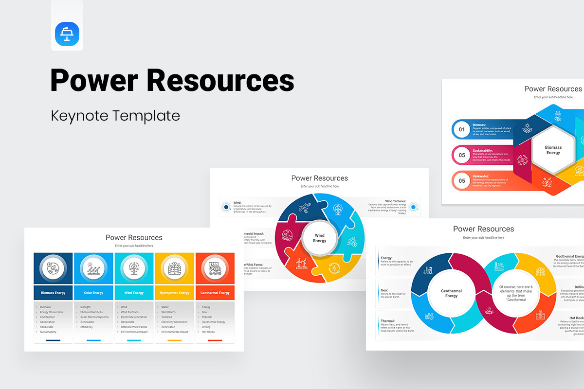Power Resources Keynote Presentation Template | Nulivo Market