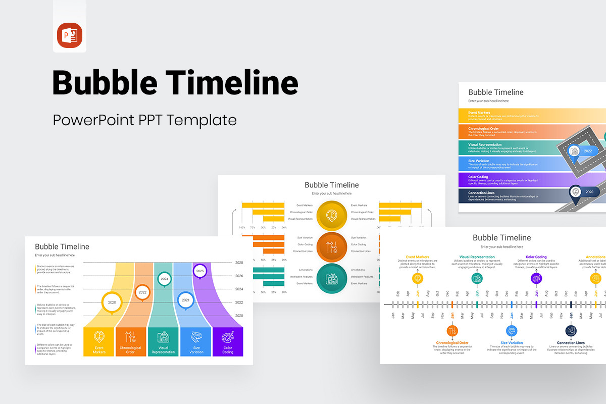 Bubble Timeline PowerPoint Presentation Template | Nulivo Market