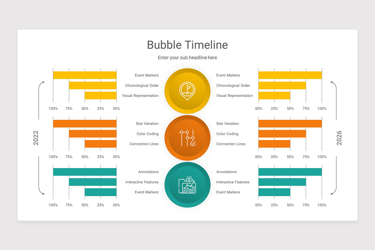 Bubble Timeline Keynote Presentation Template | Nulivo Market