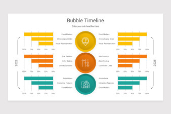 Bubble Timeline Keynote Presentation Template | Nulivo Market