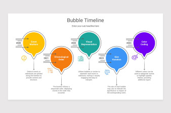 Bubble Timeline Keynote Presentation Template | Nulivo Market