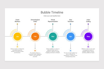 Bubble Timeline Keynote Presentation Template | Nulivo Market