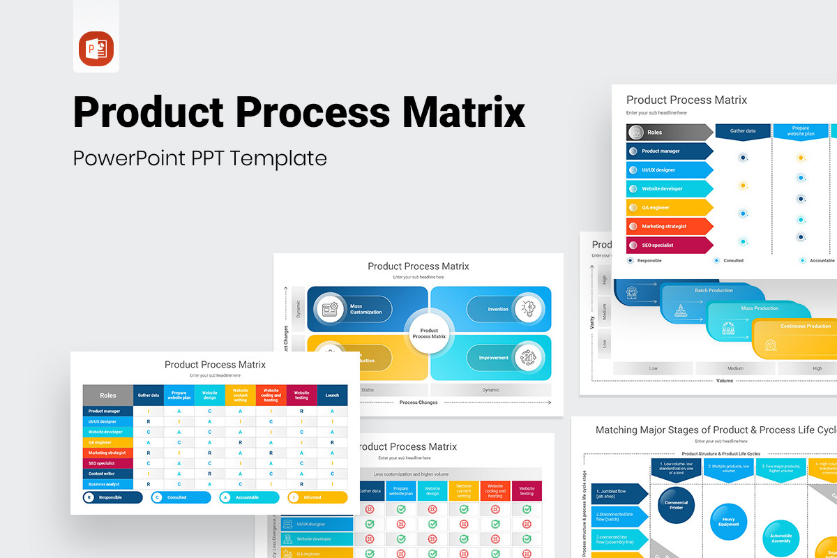 Product Process Matrix PowerPoint Presentation Template | Nulivo Market