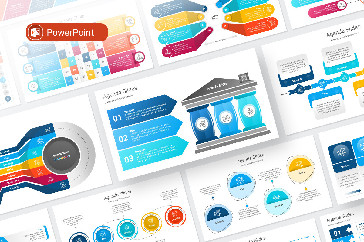 Agenda Bundle PowerPoint Presentation Template | Nulivo Market