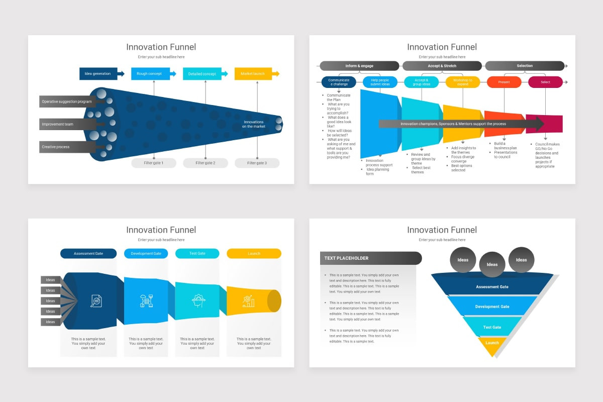 Funnel Models Pack PowerPoint Template | Nulivo Market