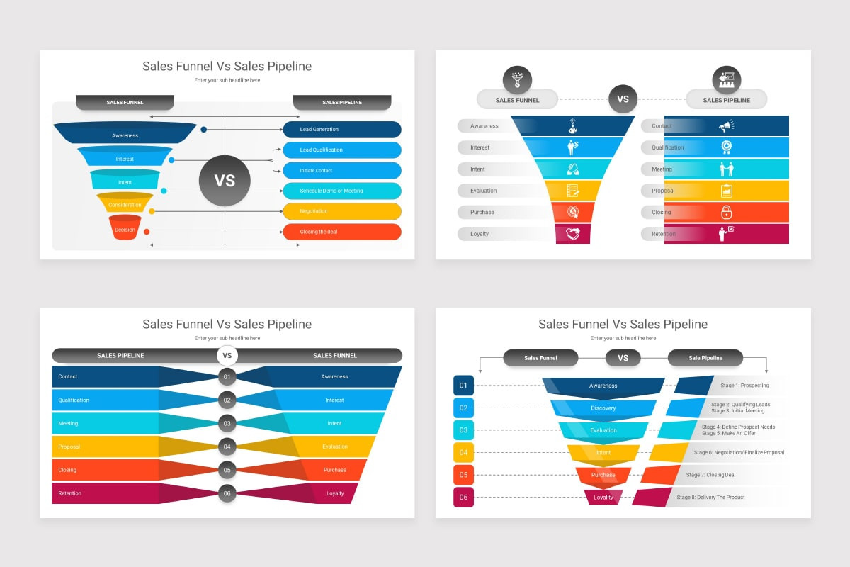 Funnel Models Pack PowerPoint Template | Nulivo Market