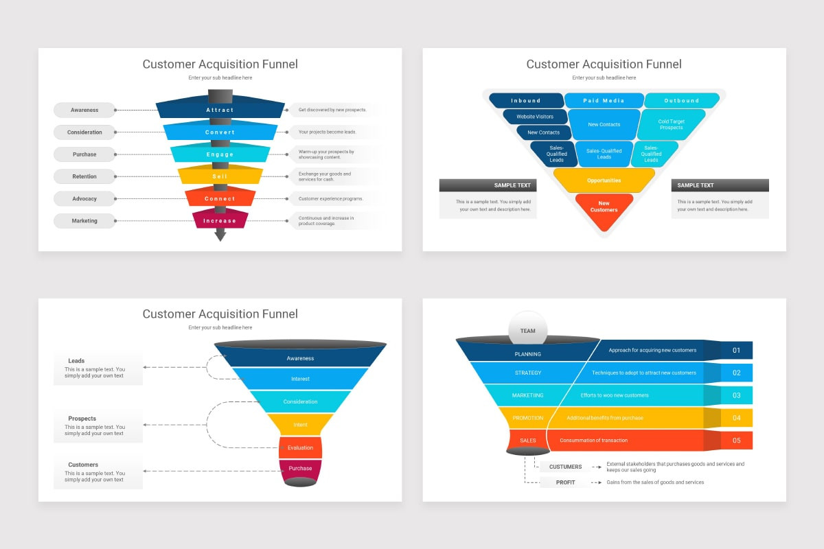 Funnel Models Pack Keynote Template | Nulivo Market