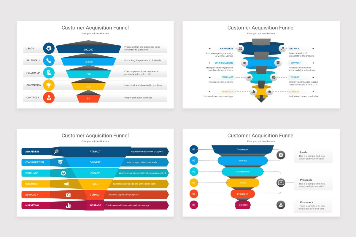 Funnel Models Pack Keynote Template | Nulivo Market