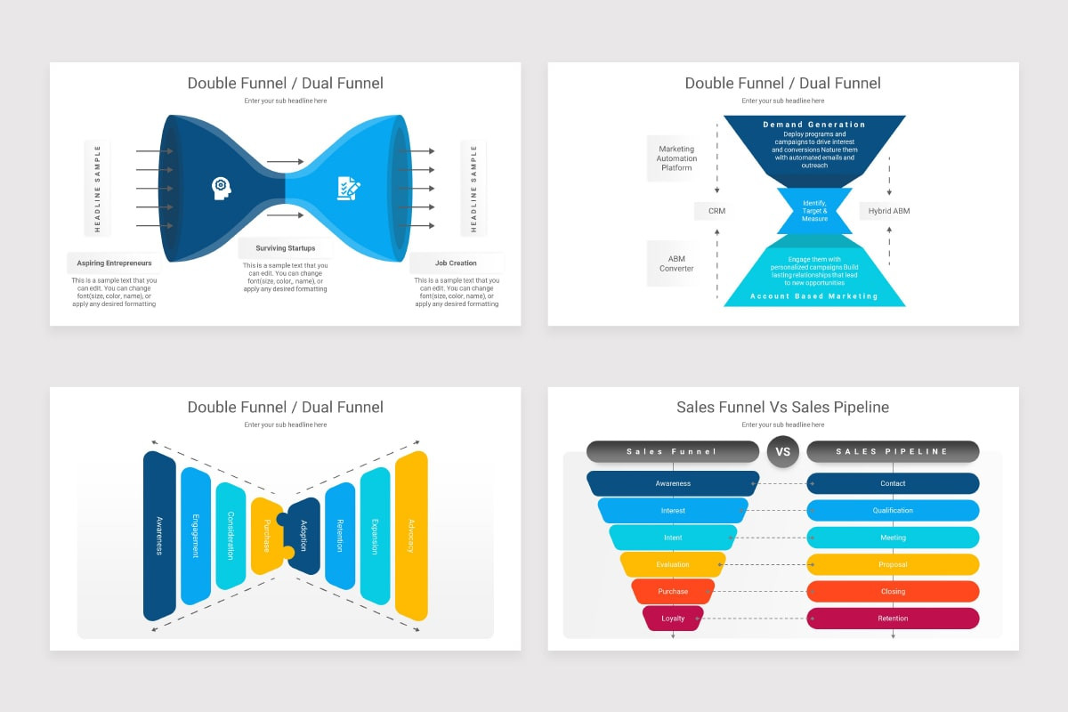 Funnel Models Pack Keynote Template | Nulivo Market