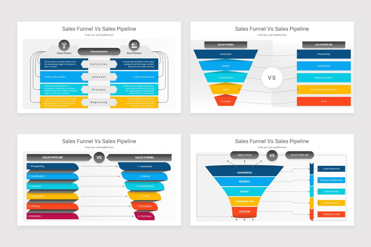 Funnel Models Pack Keynote Template | Nulivo Market