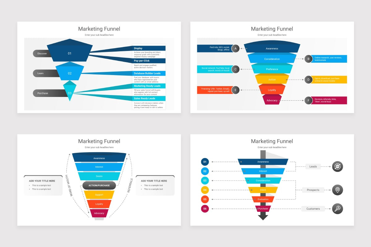 Funnel Models Pack Keynote Template | Nulivo Market