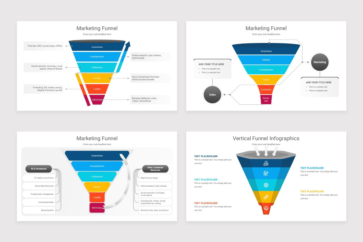 Funnel Models Pack Keynote Template | Nulivo Market