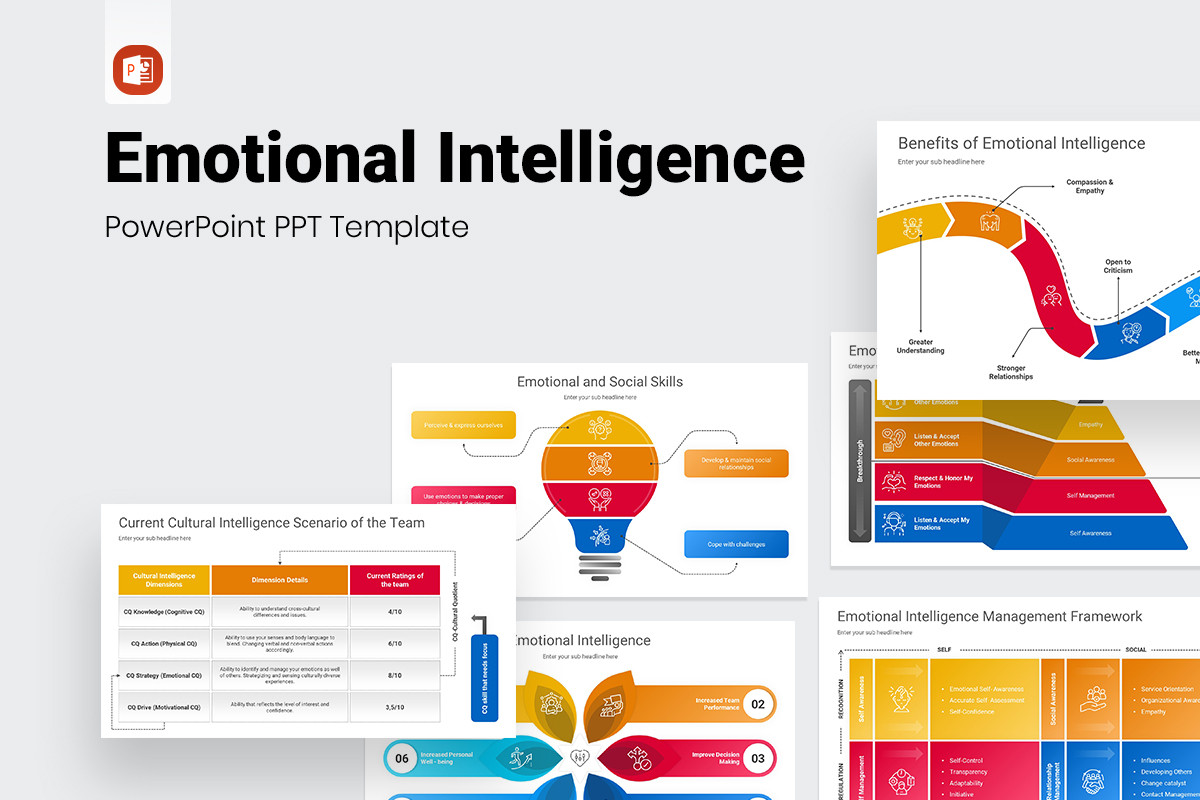 Emotional Intelligence PowerPoint Presentation Template | Nulivo Market