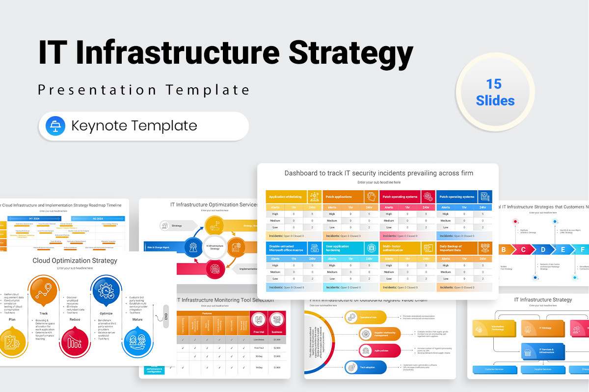 IT Infrastructure Strategy Keynote Presentation Template | Nulivo Market