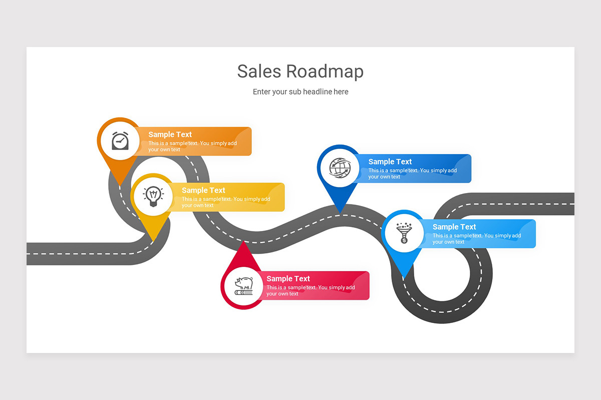 Sales Roadmap Keynote Presentation Template | Nulivo Market
