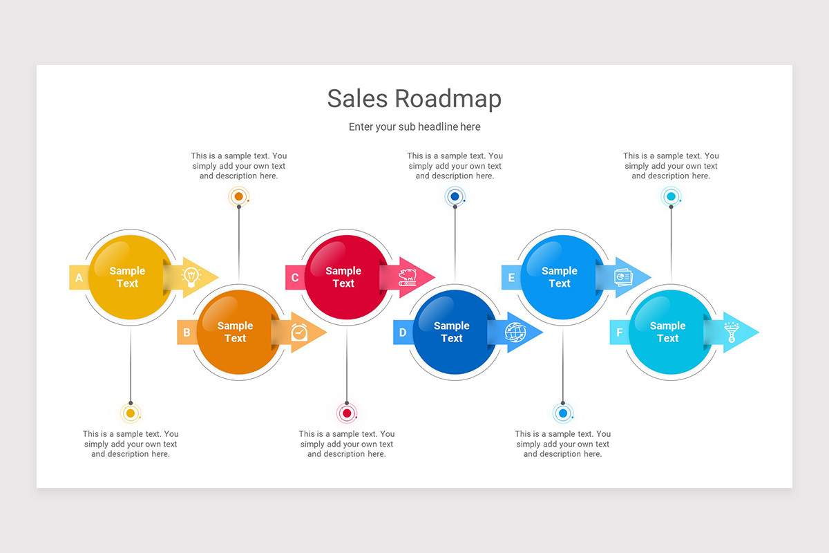 Sales Roadmap Keynote Presentation Template | Nulivo Market