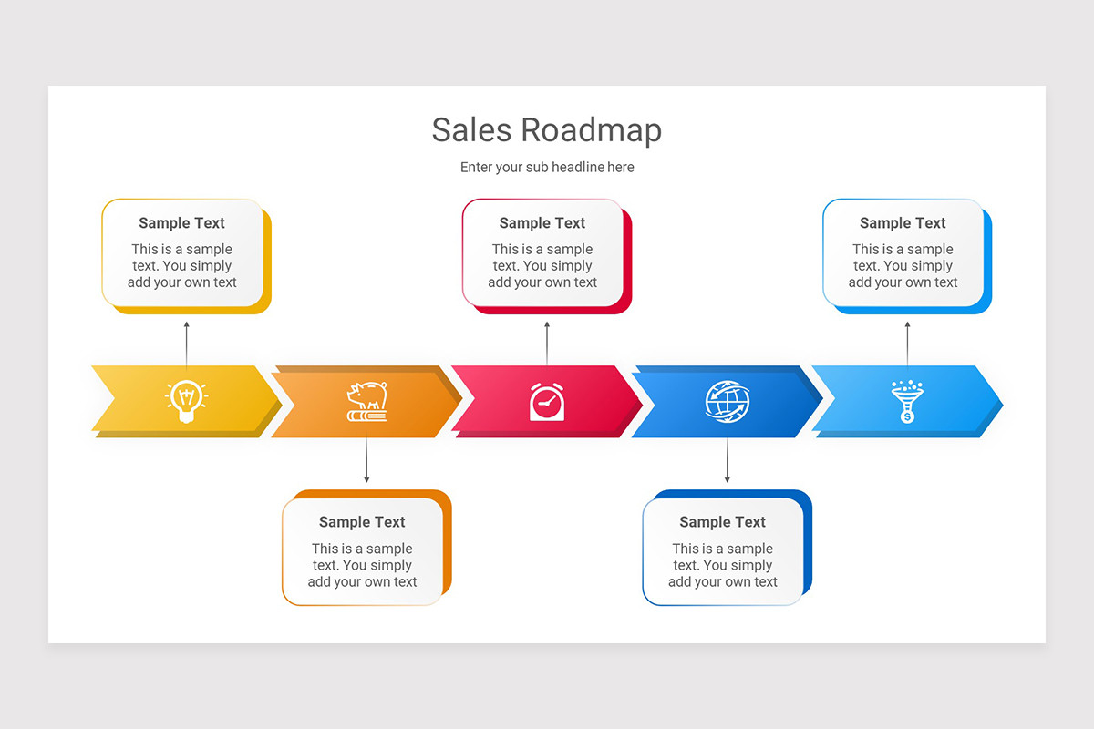 Sales Roadmap Keynote Presentation Template | Nulivo Market