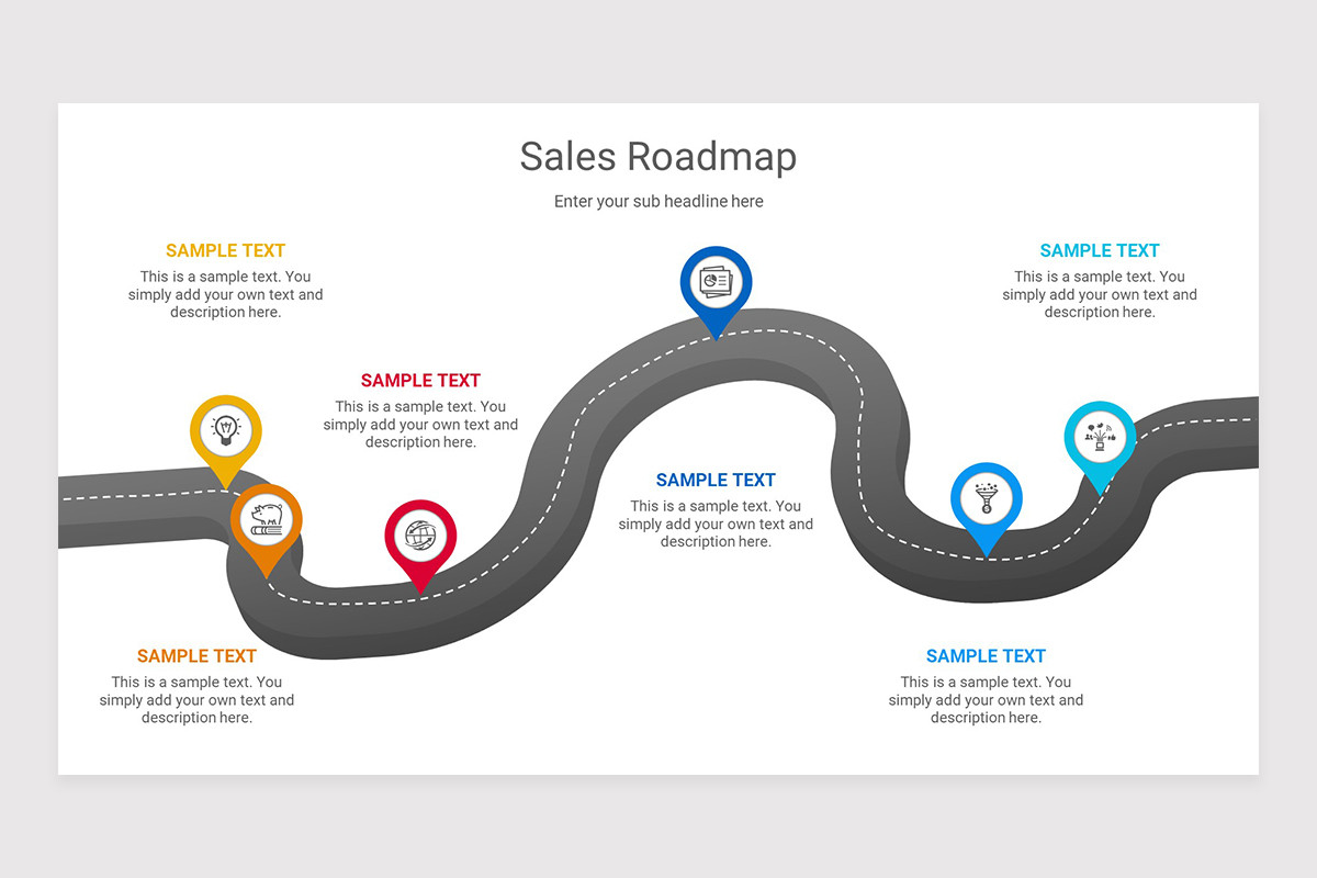 Sales Roadmap Keynote Presentation Template | Nulivo Market