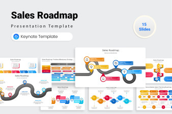 Sales Roadmap Keynote Presentation Template | Nulivo Market