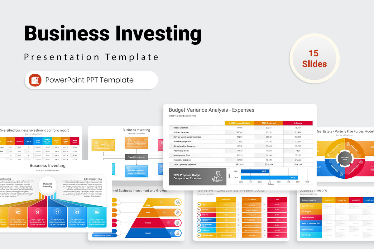 Business Investing PowerPoint Presentation Template | Nulivo Market