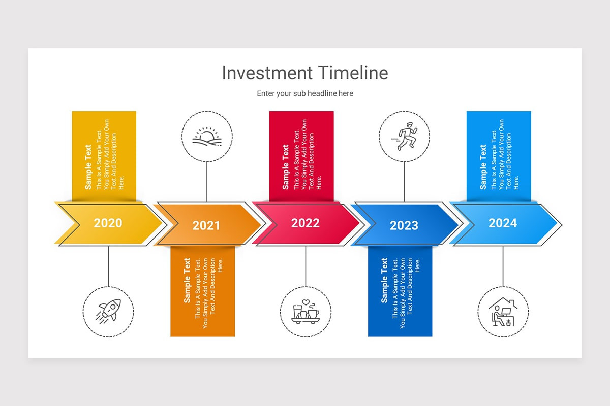 Investment Timeline PowerPoint Presentation Template | Nulivo Market