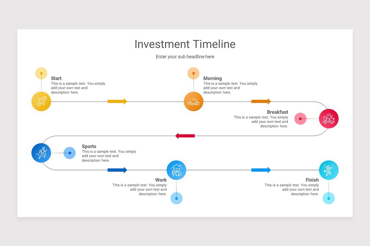 Investment Timeline PowerPoint Presentation Template | Nulivo Market