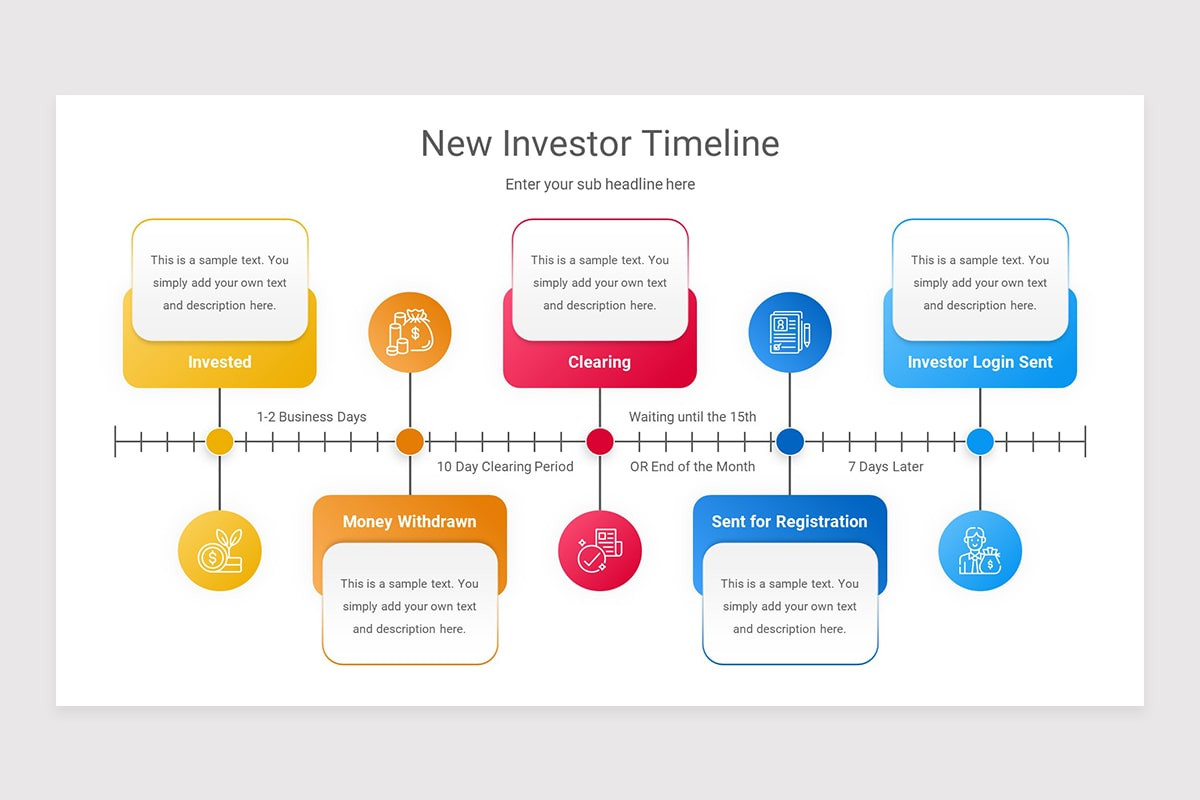 Investment Timeline PowerPoint Presentation Template | Nulivo Market