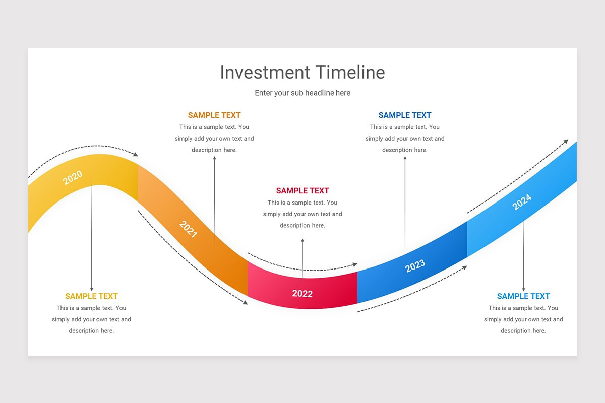 Investment Timeline PowerPoint Presentation Template | Nulivo Market